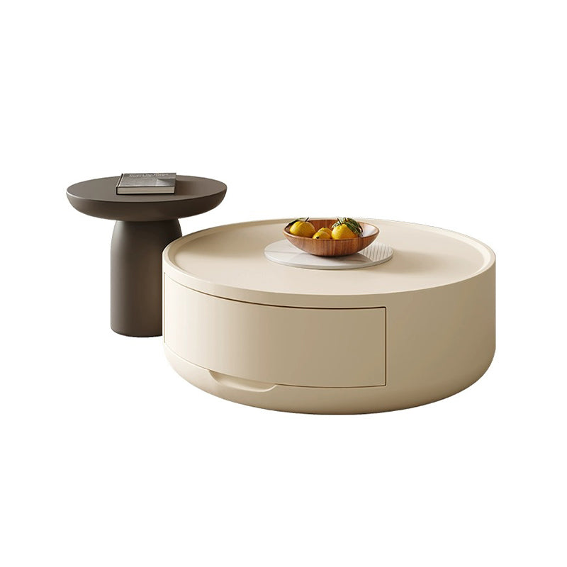 White/Black Solid Wood Rock Panel Coffee Table – Peachpod Furniture